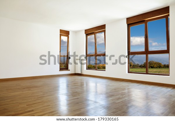 Empty Interior Room Three Windows Stock Photo 179330165 | Shutterstock
