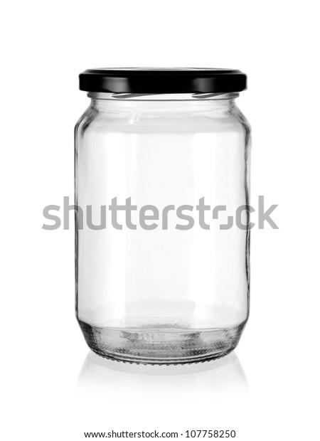 Empty Jar Black Cap Stock Photo (Edit Now) 107758250