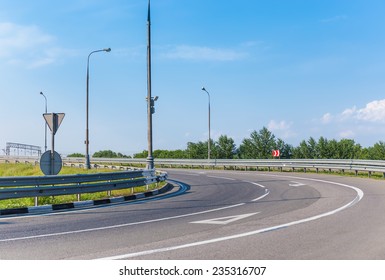 Empty Left Turn Road Intersection Stock Photo 235316707 | Shutterstock