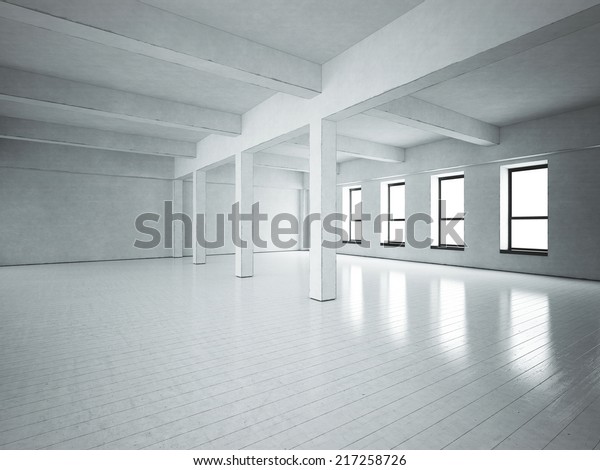 Empty Loft Stock Photo (Edit Now) 217258726