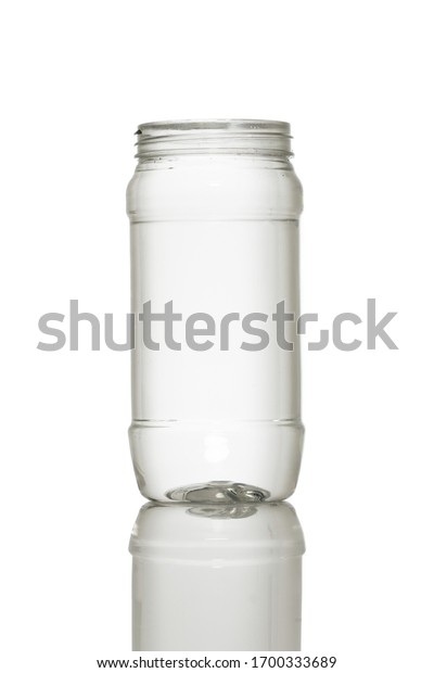 Empty Mayo Container Transparent Plastic Mayonnaise Stock Photo ...