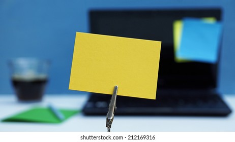 Empty Memo Write Something On Table Stock Photo 212169316 | Shutterstock