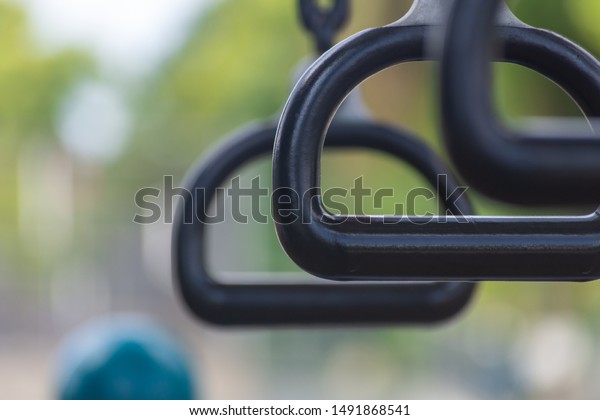 Empty Monkey Bars Playground Conecept Looking Foto de stock 1491868541 ...