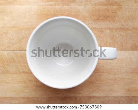 Empty Mug Top View Stock Photo (Edit Now) 753067309 - Shutterstock