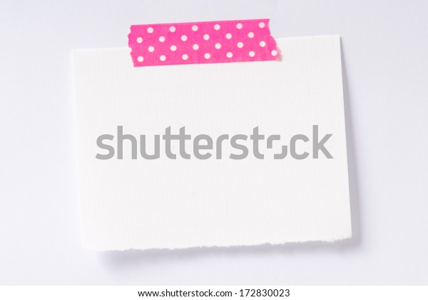 Empty Note On Wall Isolated White Stock Photo 172830023 | Shutterstock