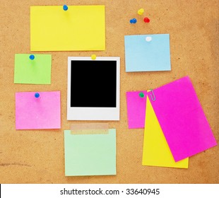 Empty Notes Photo Frame On Wooden Stock Photo 33640945 | Shutterstock