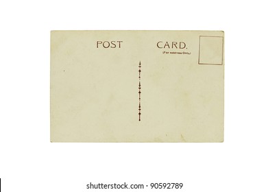 Empty Old Postcard On White Background Stock Photo 90592789 | Shutterstock