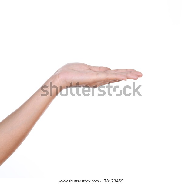 Empty Open Hand Isolated On White Stock Photo 178173455 | Shutterstock