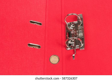 Empty Open Red Folder Papers Metal Stock Photo 587326307 | Shutterstock