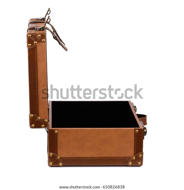 Empty Open Suitcase Side View Isolated Foto stock 650826838 | Shutterstock