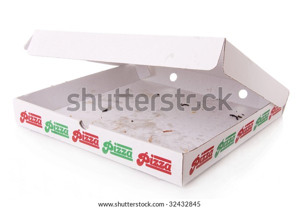 Empty Pizza Box Isolated On White Stock Photo 32432845 | Shutterstock