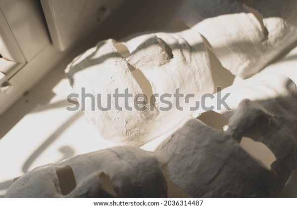 Empty Plaster Masks Human Faces Stock Photo 2036314487 | Shutterstock