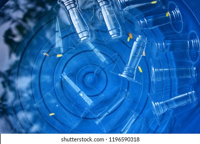 Empty Plastic Cups During Running Marathon Stock Photo 1196590318 ...