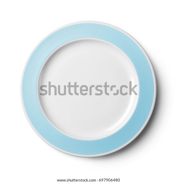 Empty Plate Pattern Designisolated On White Stock Photo (Edit Now ...