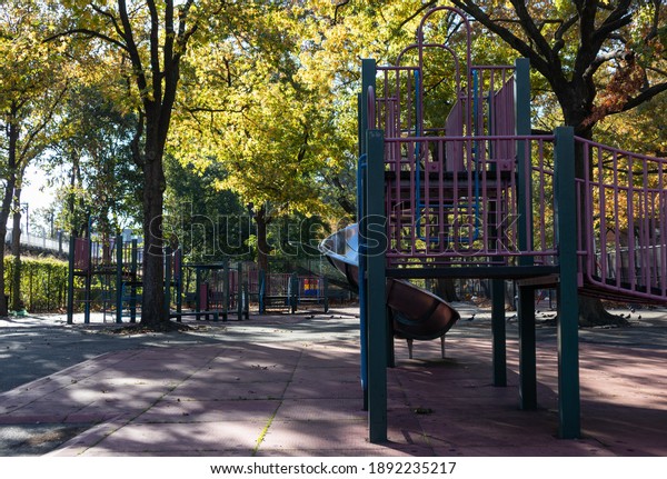 Empty Playground Flushing Queens New York Stock Photo 1892235217 ...