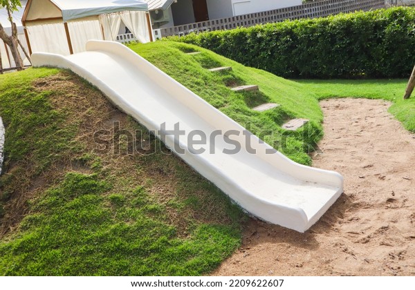 Empty Playground Slide Park Stock Photo 2209622607 | Shutterstock