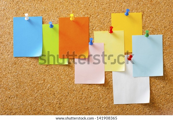 Empty Post Pins On Memo Board Stock Photo 141908365 | Shutterstock