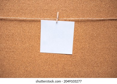 Empty Postit Note Pinned Corkboard Background Stock Photo 2049103277 ...