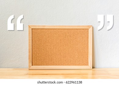 Empty Quotation Marks Template Space Quote Stock Photo 622961138 ...