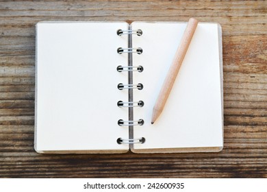 Empty Retro Notebook Old Paper Little Stock Photo 242600935 | Shutterstock
