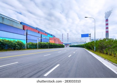 Empty Road Container Dock Stock Photo 283033310 | Shutterstock