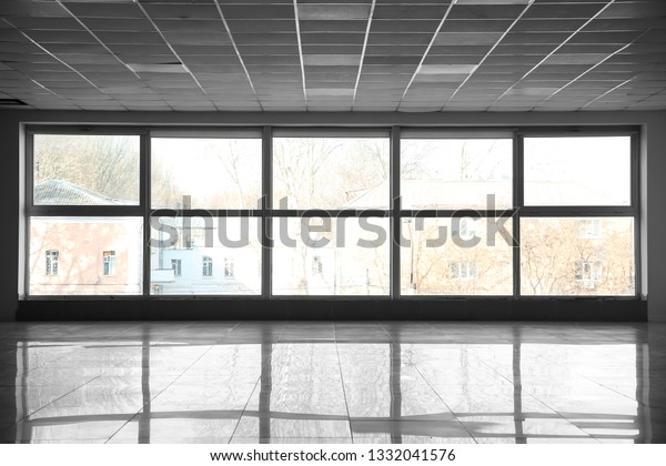 Empty Room Big Window Stock Photo 1332041576 | Shutterstock