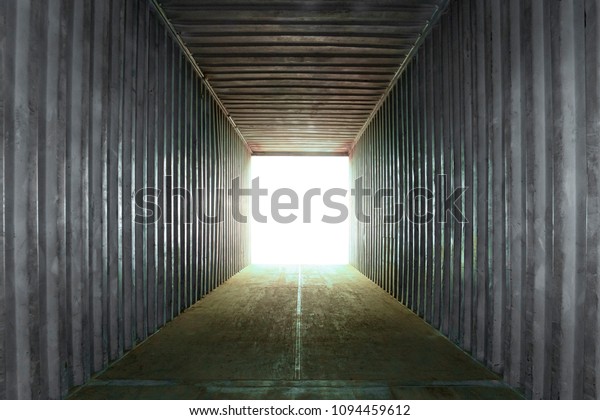 Empty Shipping Container Stock Photo (Edit Now) 1094459612