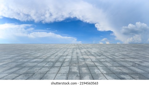 Empty Square Platform Sky Cloud Background Stock Photo 2194563563 ...