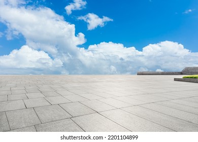 Empty Square Platform Sky Cloud Background Stock Photo 2201104899 ...