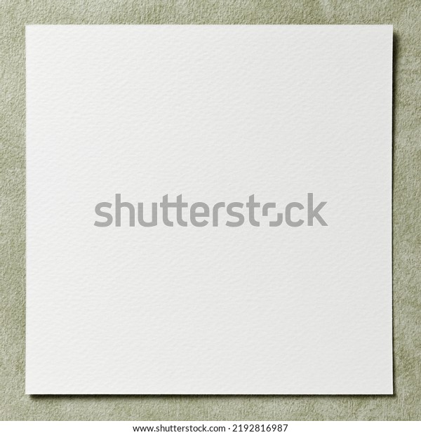 Empty Square White Paper Sheet Stationery Stock Photo 2192816987 ...