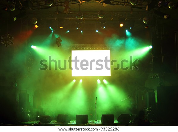 escenario vacío y pantalla en los Foto de stock 93525286 | Shutterstock