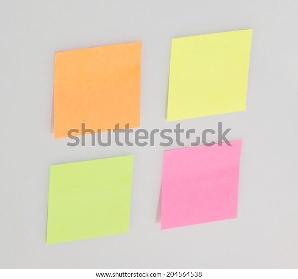 Empty Sticky Notes Stock Photo 204564538 | Shutterstock