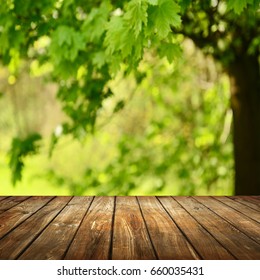 Empty Table Display Montages Stock Photo (Edit Now) 660035437
