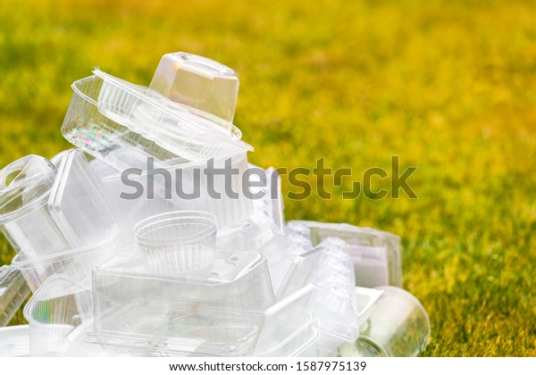 Empty Take Away Plastic Container Stock Photo (Edit Now) 1587975139