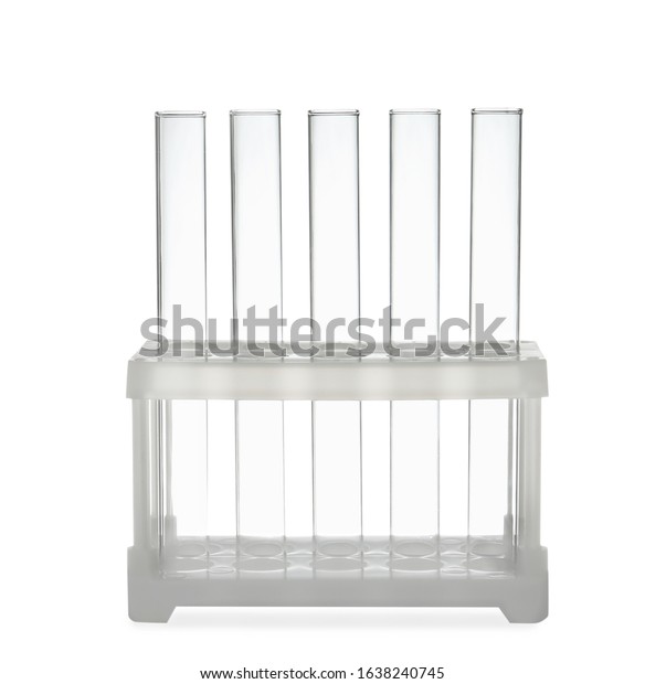 Empty Test Tubes Rack Isolated On Stock Photo 1638240745 | Shutterstock