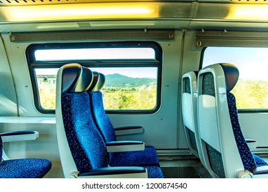 Empty Train Wagon Interior Stock Photo (Edit Now) 1200874540