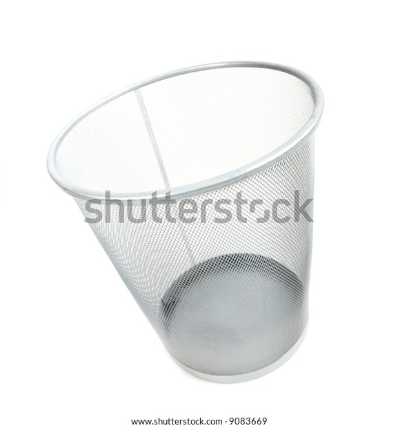 Empty Trash Bin Isolated On White Stock Photo 9083669 | Shutterstock