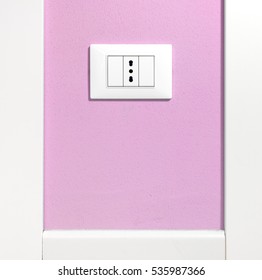 Empty Wall Socket On Purple Interior Stock Photo 535987366 | Shutterstock
