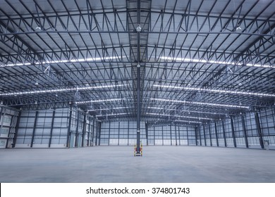 Empty Warehouse Typical Storage Distribution Goodwarehouses Stock Photo ...