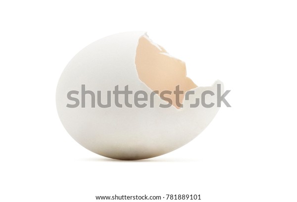 Empty White Cracked Egg Shell On Stock Photo 781889101 | Shutterstock