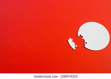 Empty White Jigsaw Puzzle Missing Pieces Stock Photo 2189574253 ...