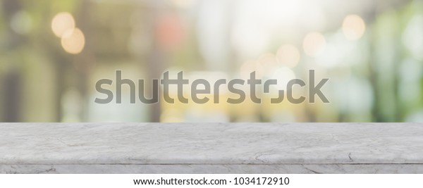 Empty White Marble Stone Table Top Stock Photo 1034172910 | Shutterstock