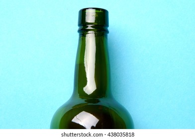 Empty Wine Bottle Upper Part Blue Stock Photo 438035818 | Shutterstock