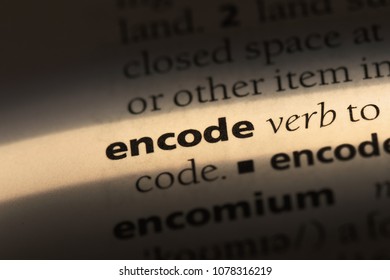 Encode Word Dictionary Encode Concept Stock Photo (Edit Now) 1078316219
