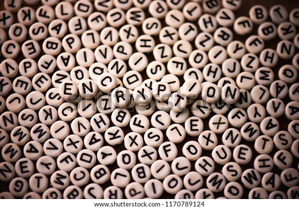 Encryption Random Alphabets Letters Encrypted On Stock Photo 1170789124 ...