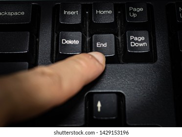 End Button Which Been Focused On Stock Photo 1429153196 | Shutterstock