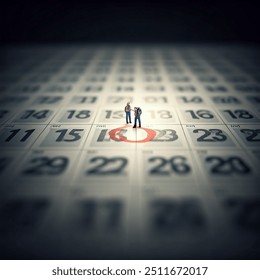 Endless Surface Made Massive Calendar Grid — изображение, созданное ИИ ...