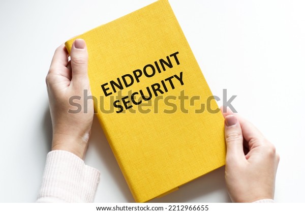 Endpoint Security Text On Notepad Hands Stock Photo 2212966655 ...
