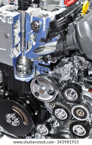 Engine Cut Model Stock Photo (Edit Now) 343981955 - Shutterstock