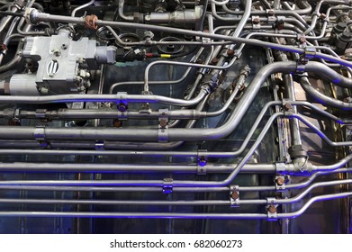 Engine Fighter Jet Internal Structure Hydraulic Foto stock 682060273 ...